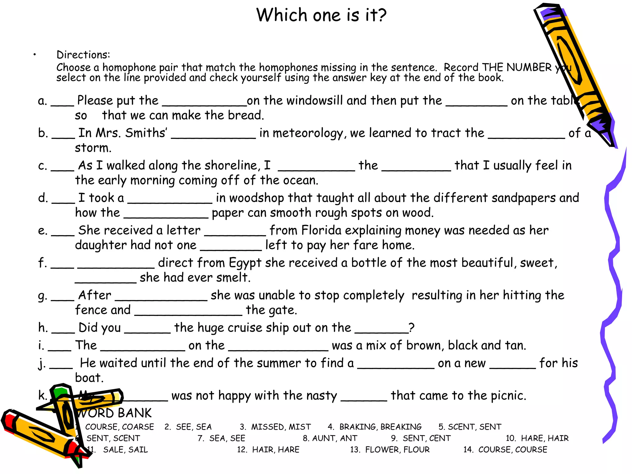 The book of homophones | PPTX