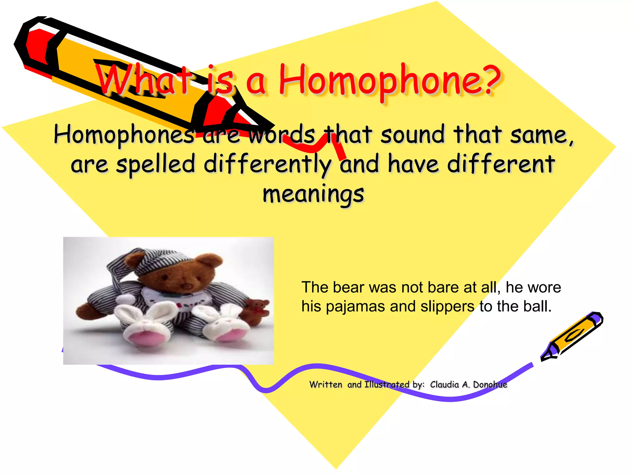 The book of homophones | PPTX