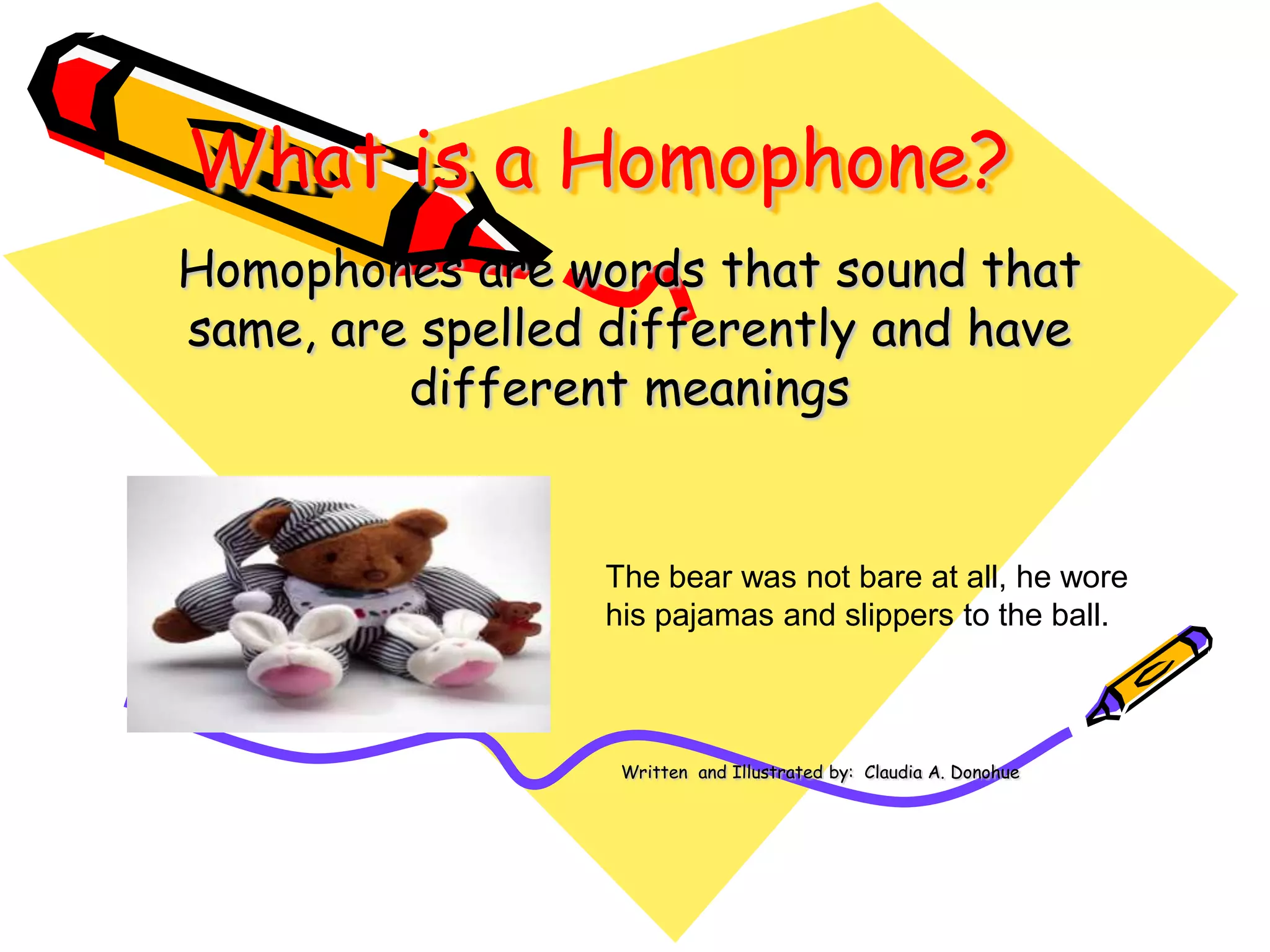 The book of homophones | PPT