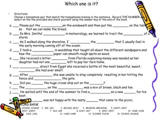 The book of homophones | PPTX | Books and Literature