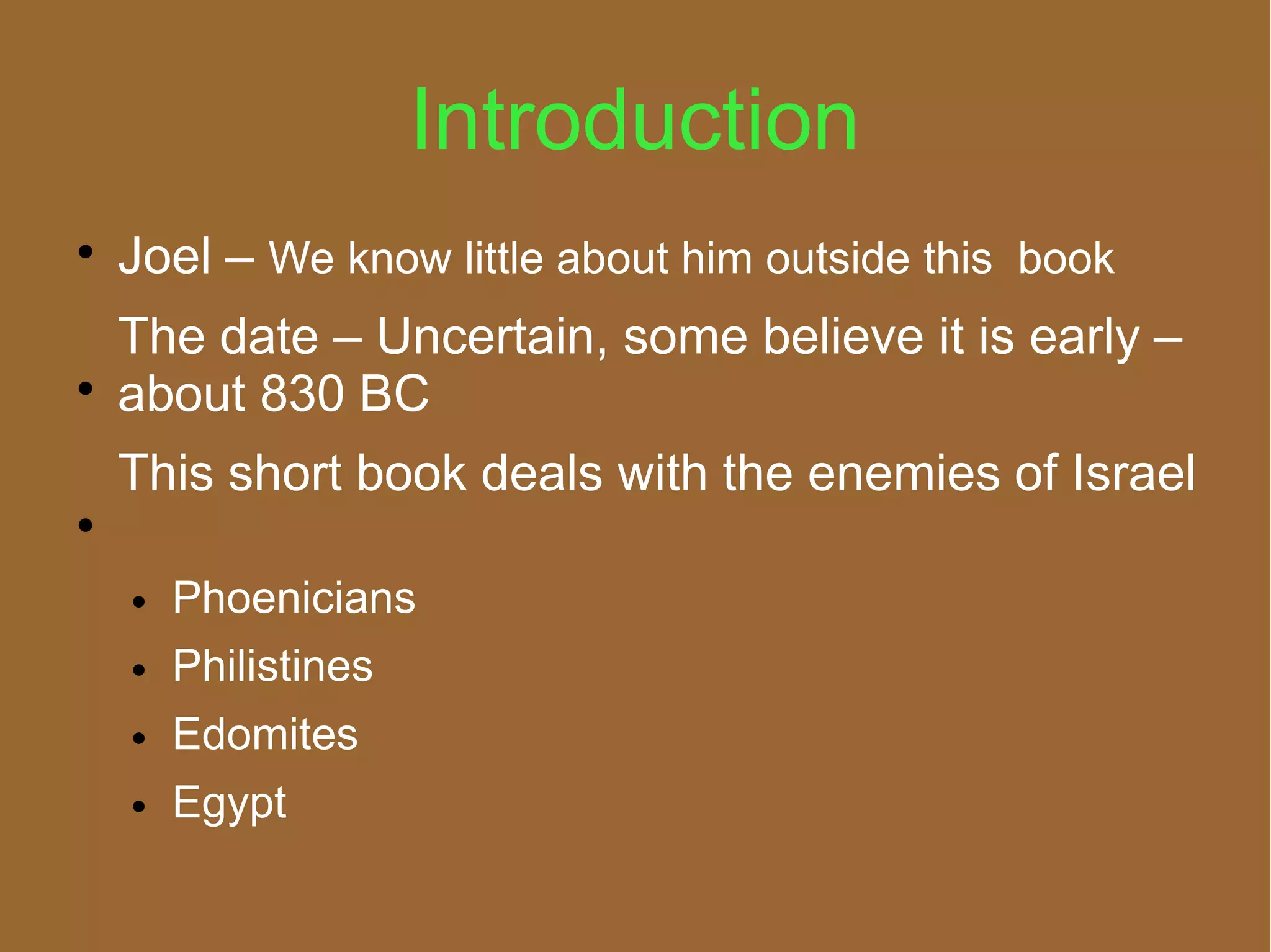 The book of Joel | PPTX