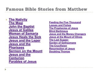 The book of matthew | PPTX