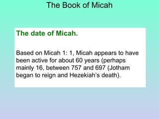 Book Of Micah