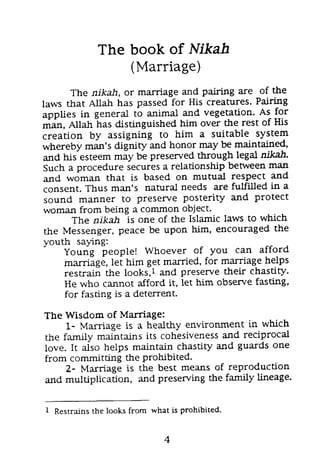 The book of nikah,marriage | PDF