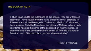 The book of ruth | PPTX