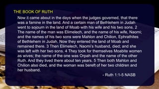The book of ruth | PPTX