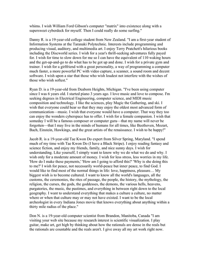 The book of wishes | DOC