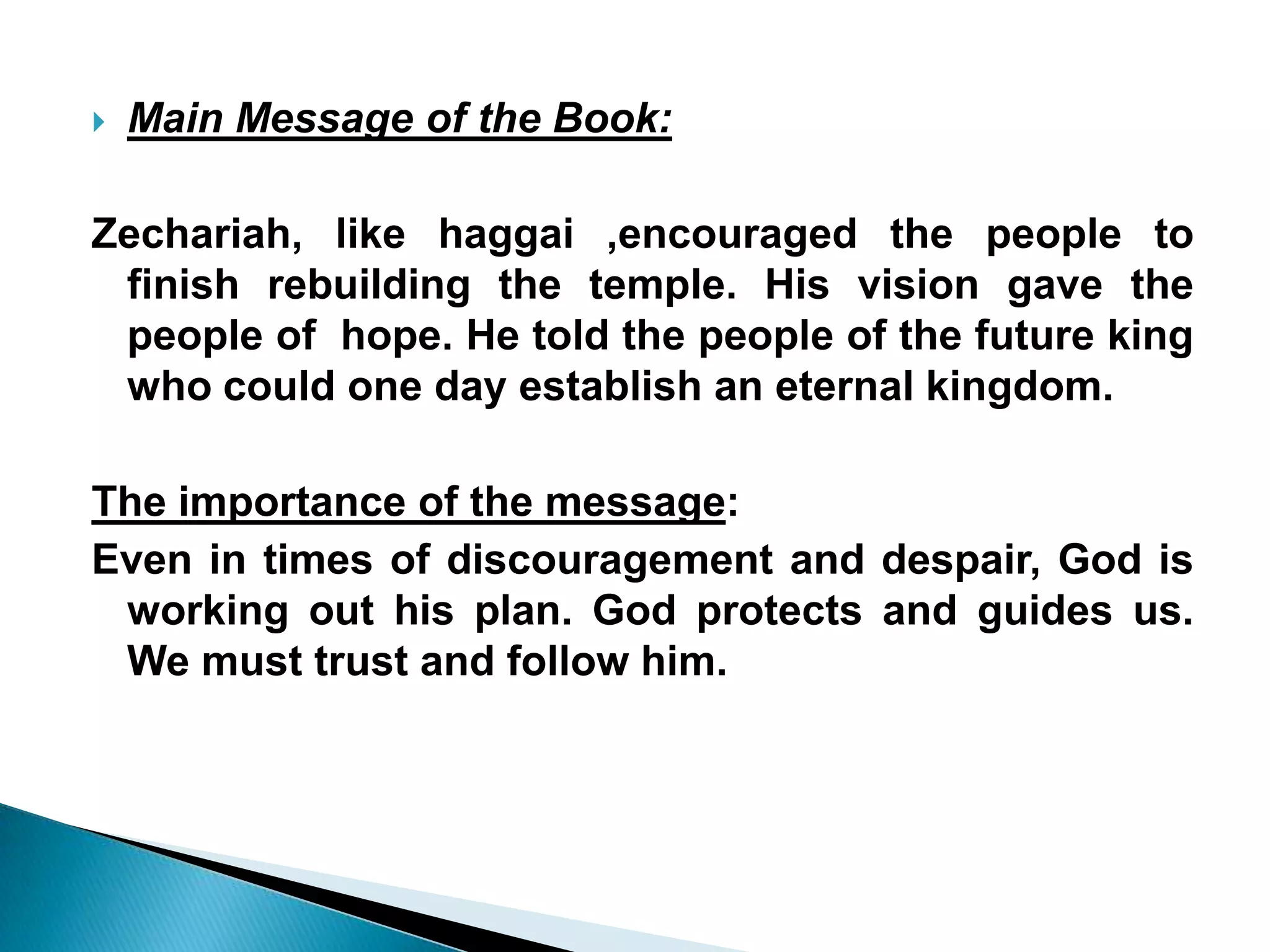 The Book of Zechariah | PPTX