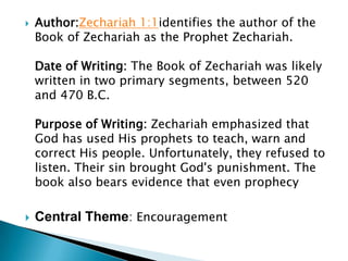 The Book of Zechariah | PPTX