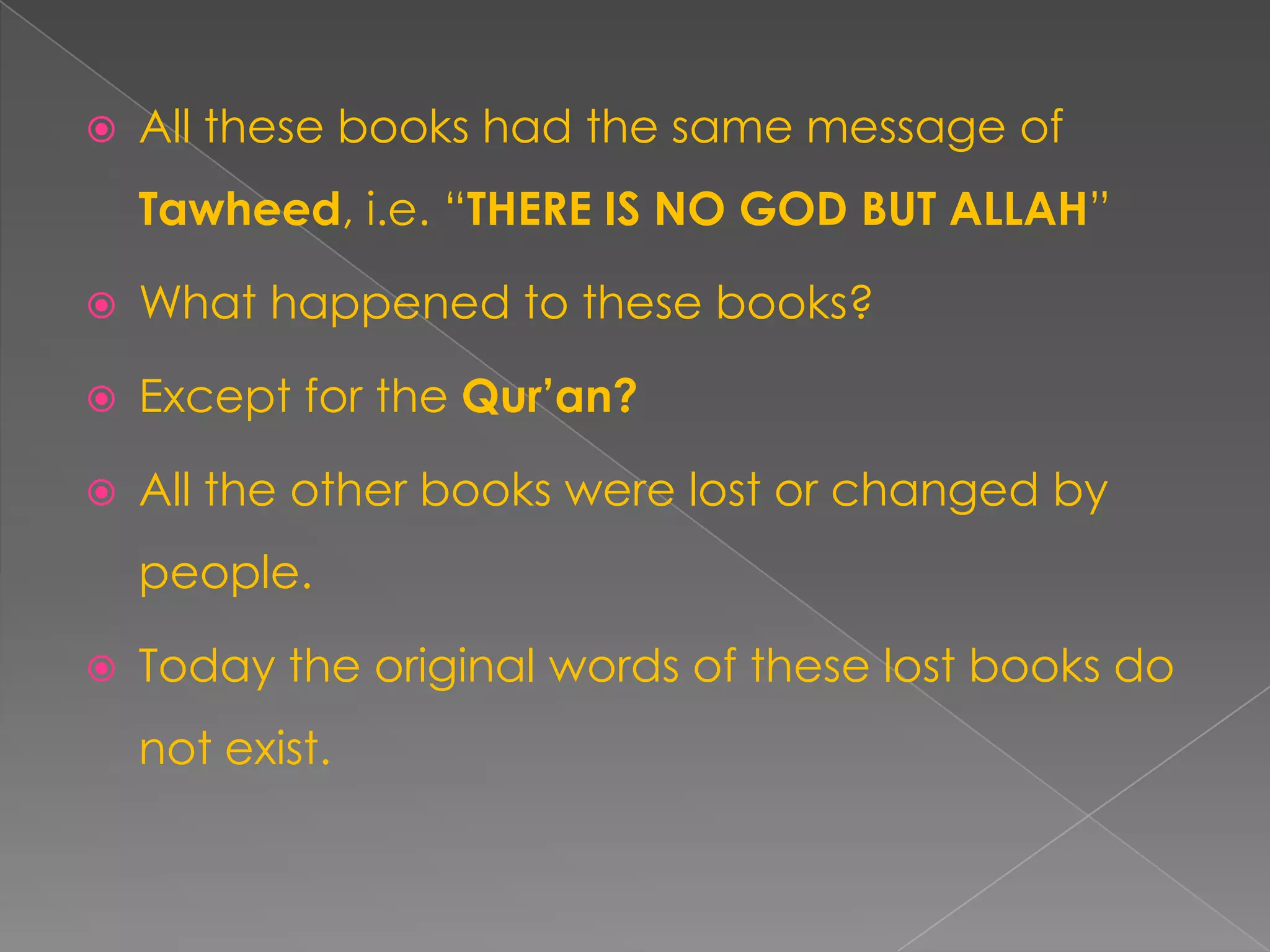 The books of allah | PPSX