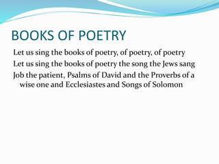 The books of the bible | PPTX