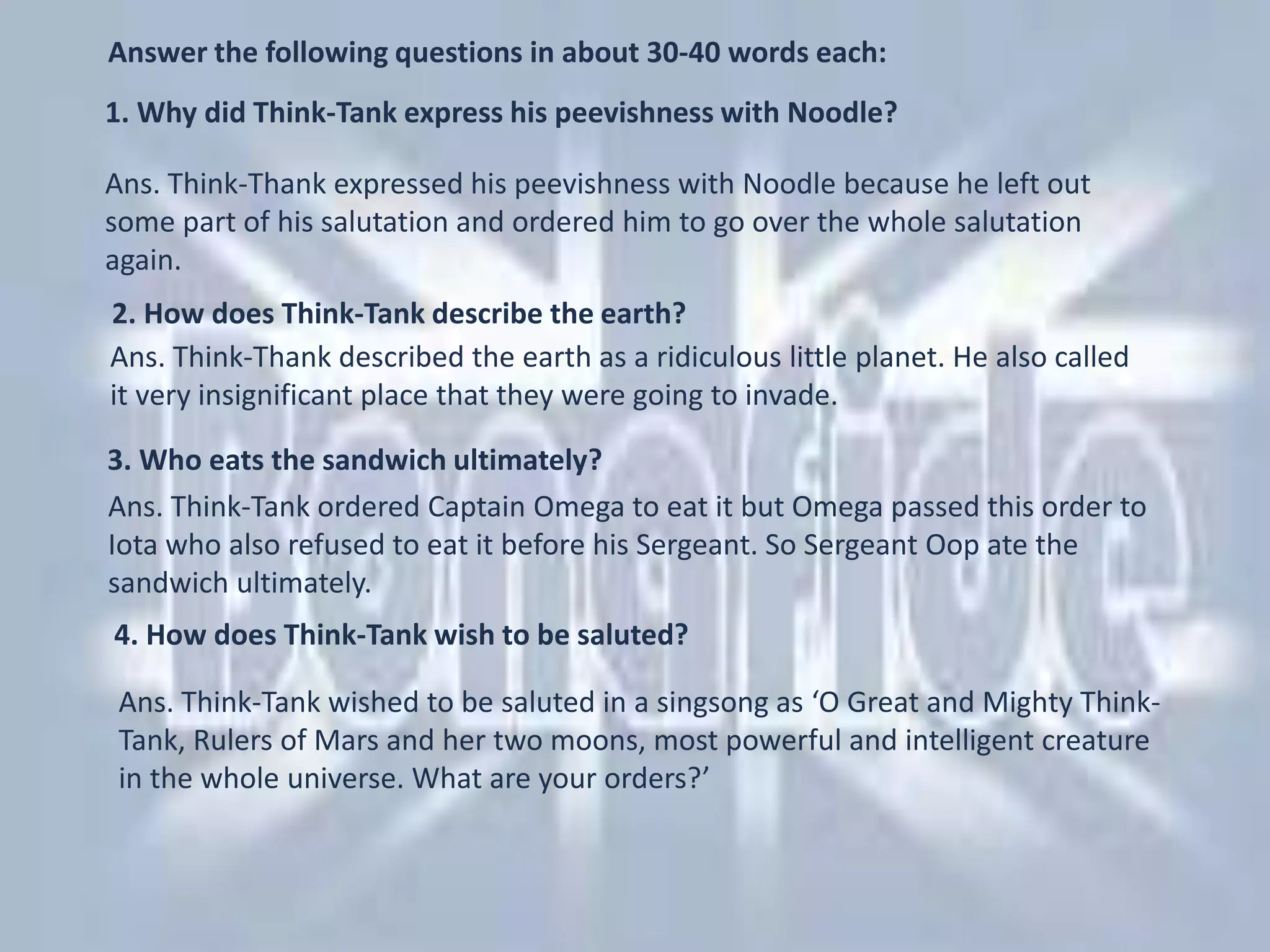 The book that saved the earth explanation | PPTX