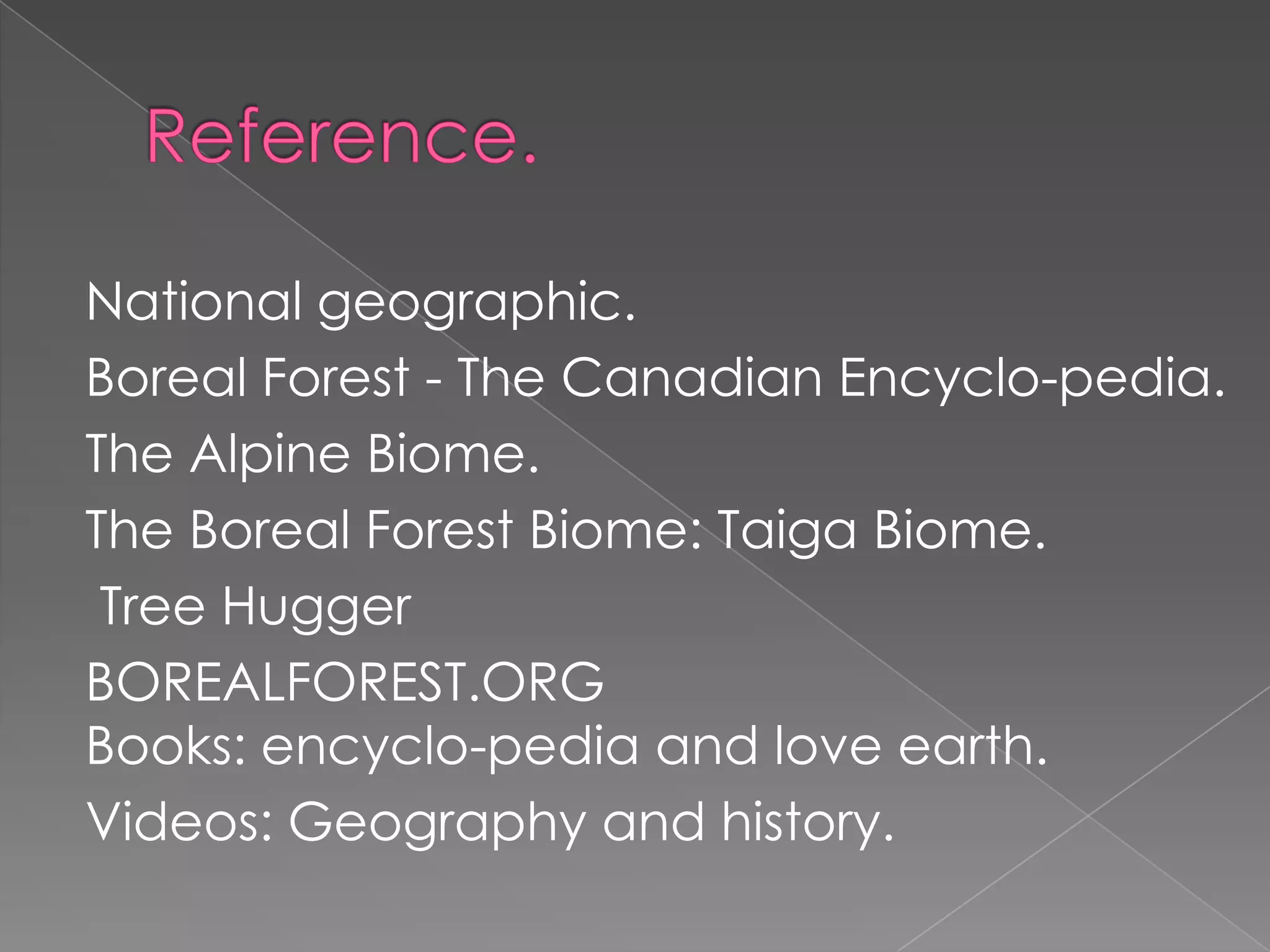 The boreal forests or taiga | PPTX