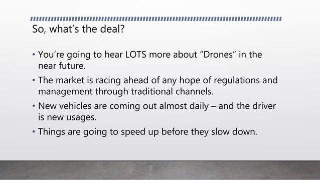 The boring side of drones | PPTX | Technology Industry | Industries