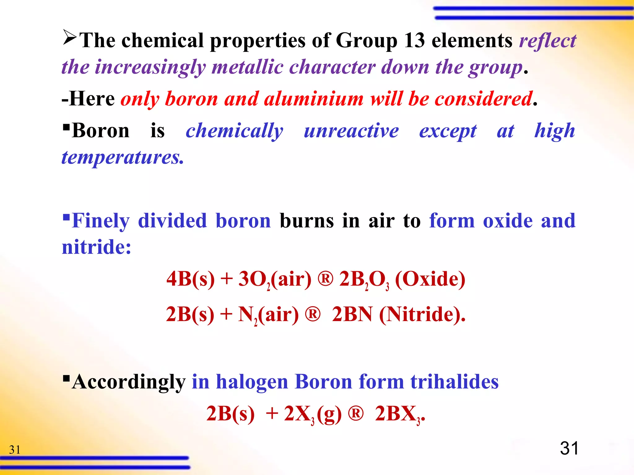 The boron family | PPT