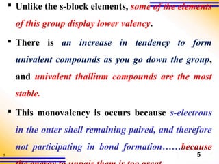 Boron Family Examples