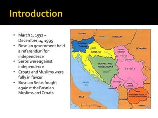 The bosnian war | PPTX