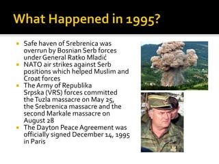 The bosnian war | PPTX