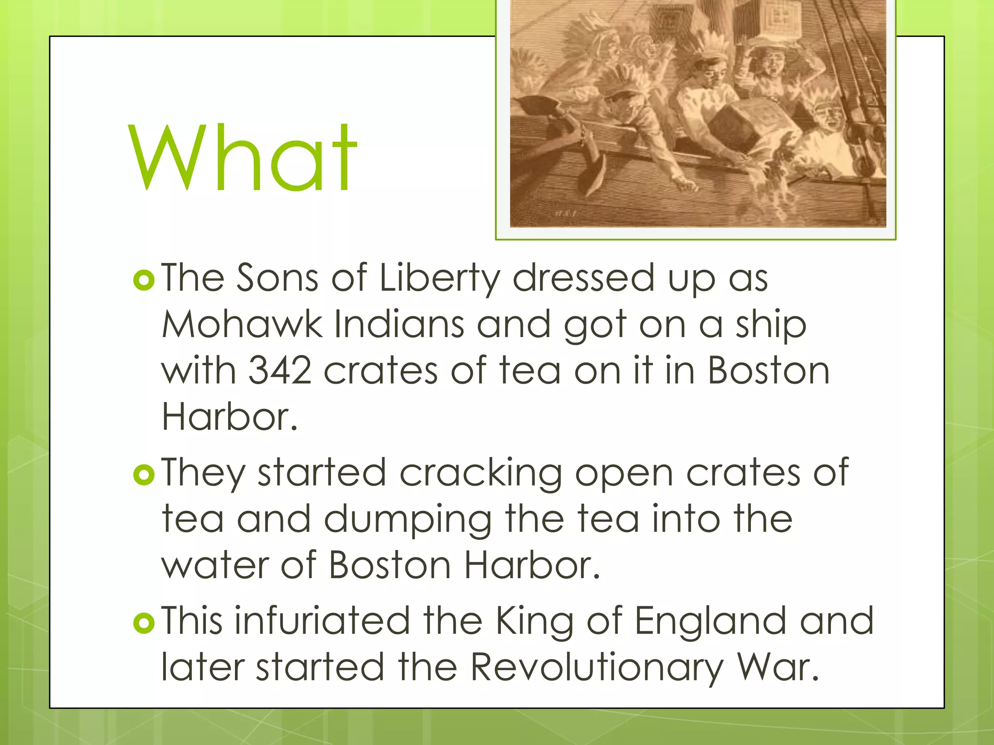 The boston tea party | PPTX