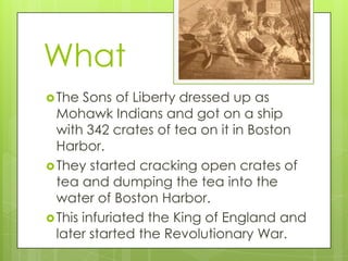 The boston tea party | PPTX