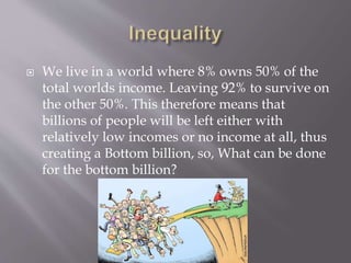 The bottom billion presentation by Sean Derrick | PPTX