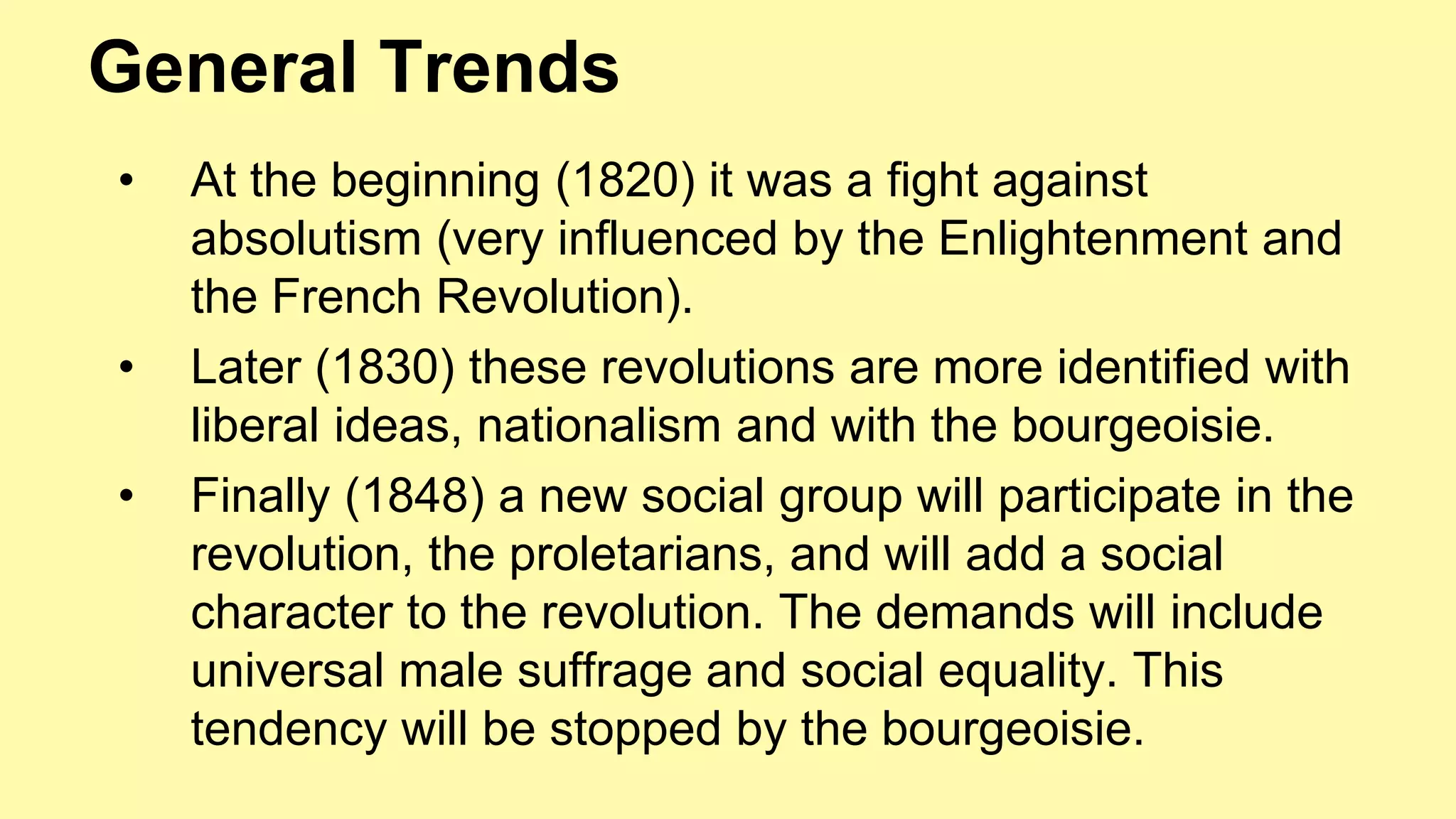 The bourgeois revolutions | PPTX