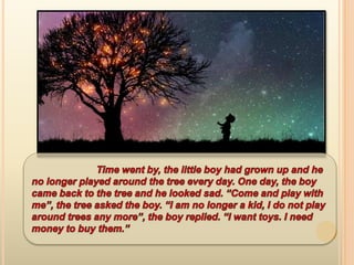 The Boy And The Apple Tree | PPTX