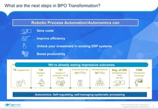 The BPO Transformation Journey | PDF