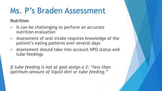 The Braden Scale and Critical Thinking | PPTX
