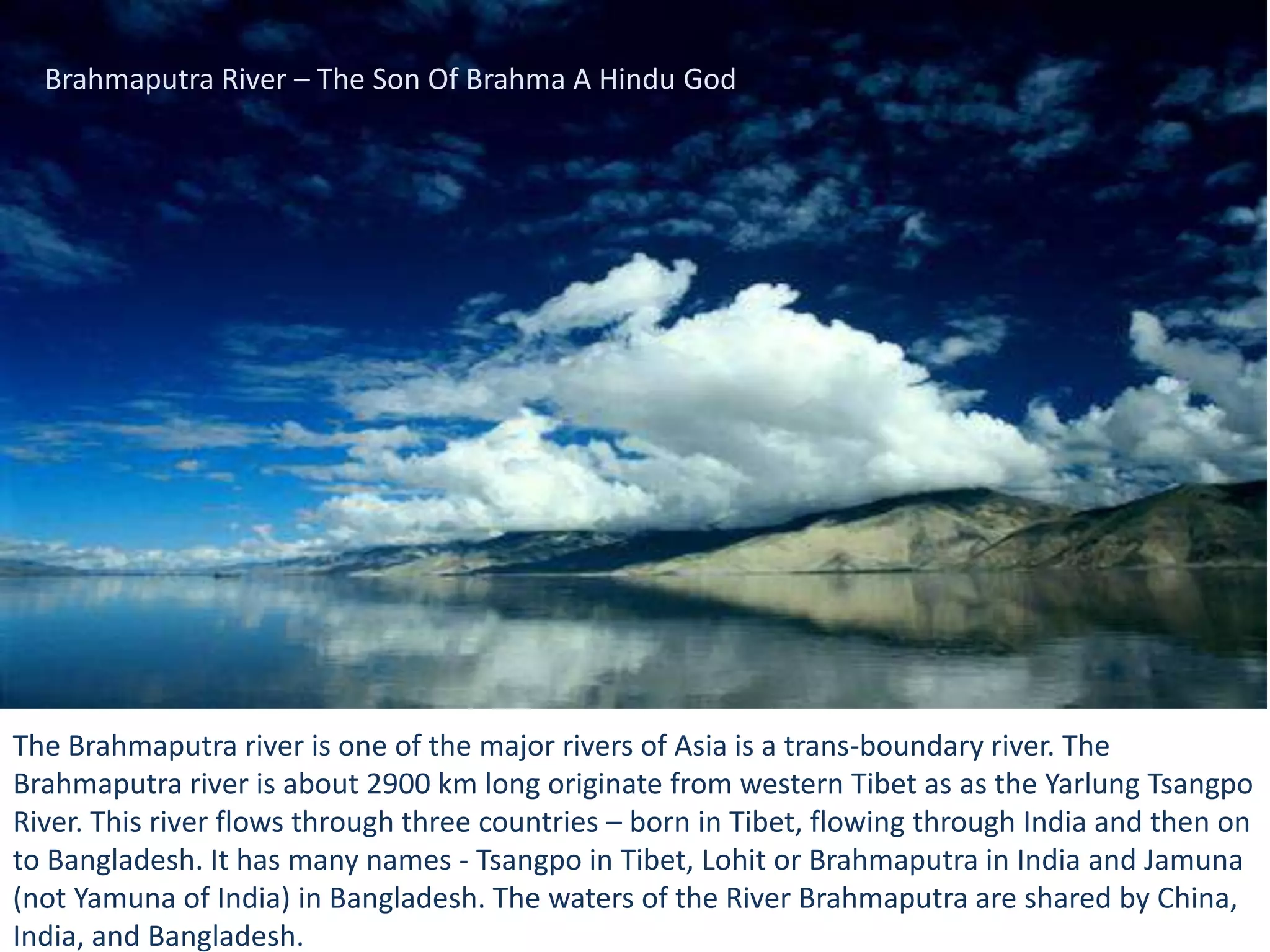 The brahmaputra river system | PPTX