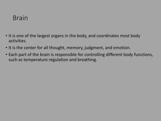 Anatomy and physiology of brain | PPTX