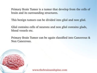 Brain Tumor And Its Types | PPT