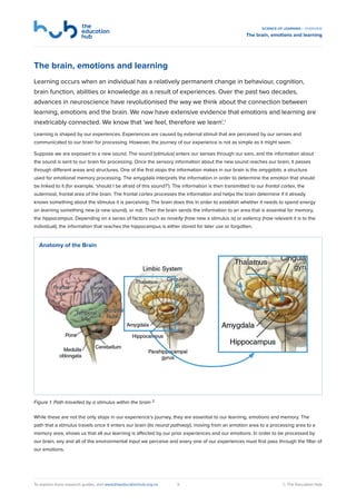 The brain, emotions and learning by Cynthia Borja, Ph.D. 2019 | PDF