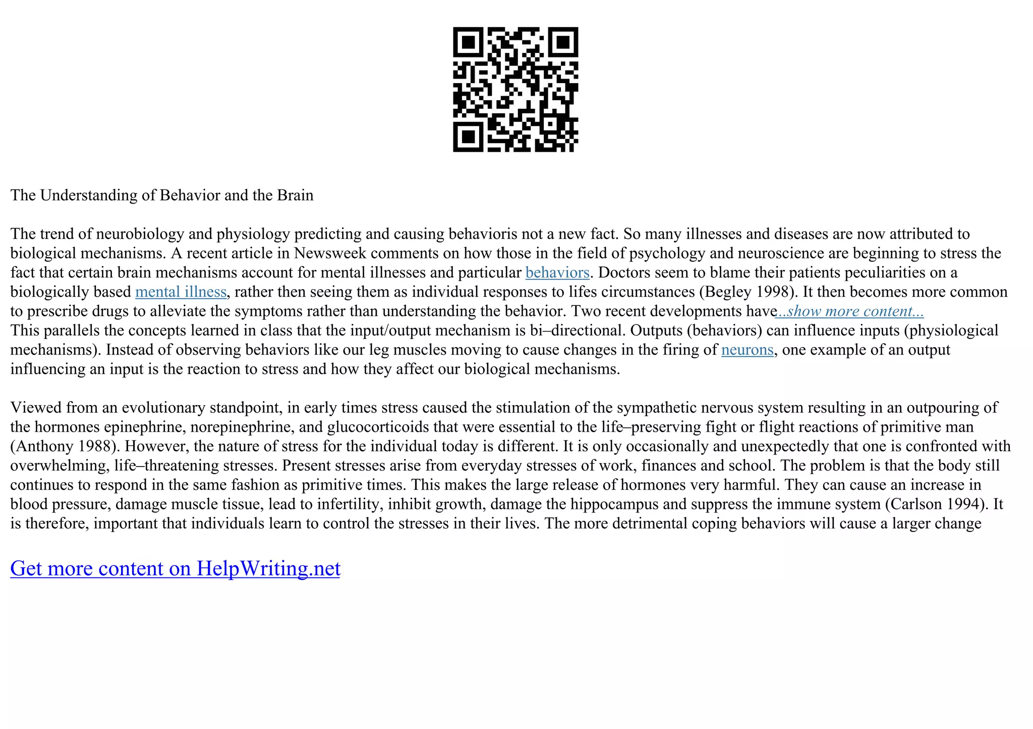 The Brain Essay | PDF