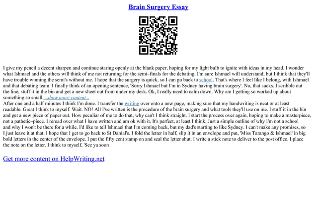 The Brain Essay | PPT