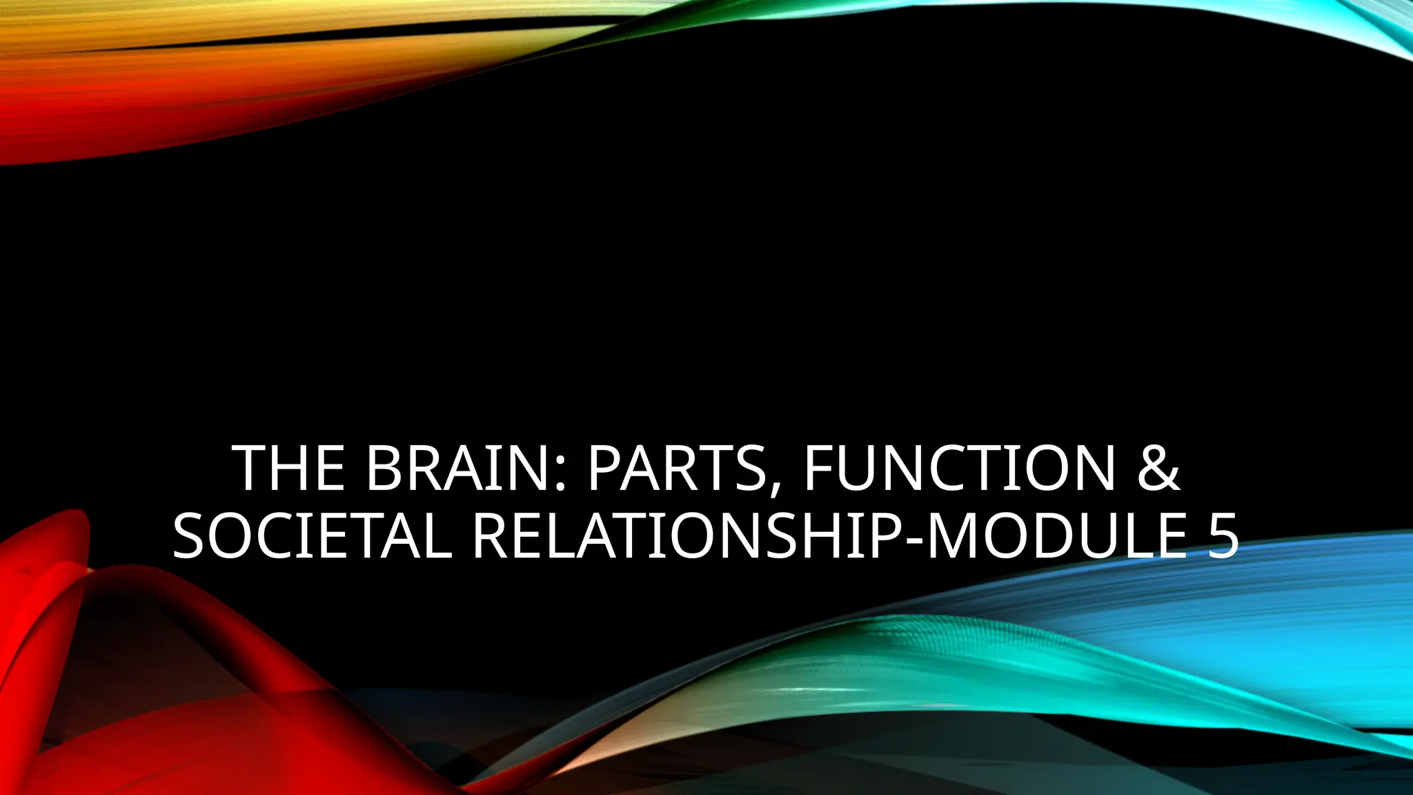 The Brain personality development week 5 | PPTX