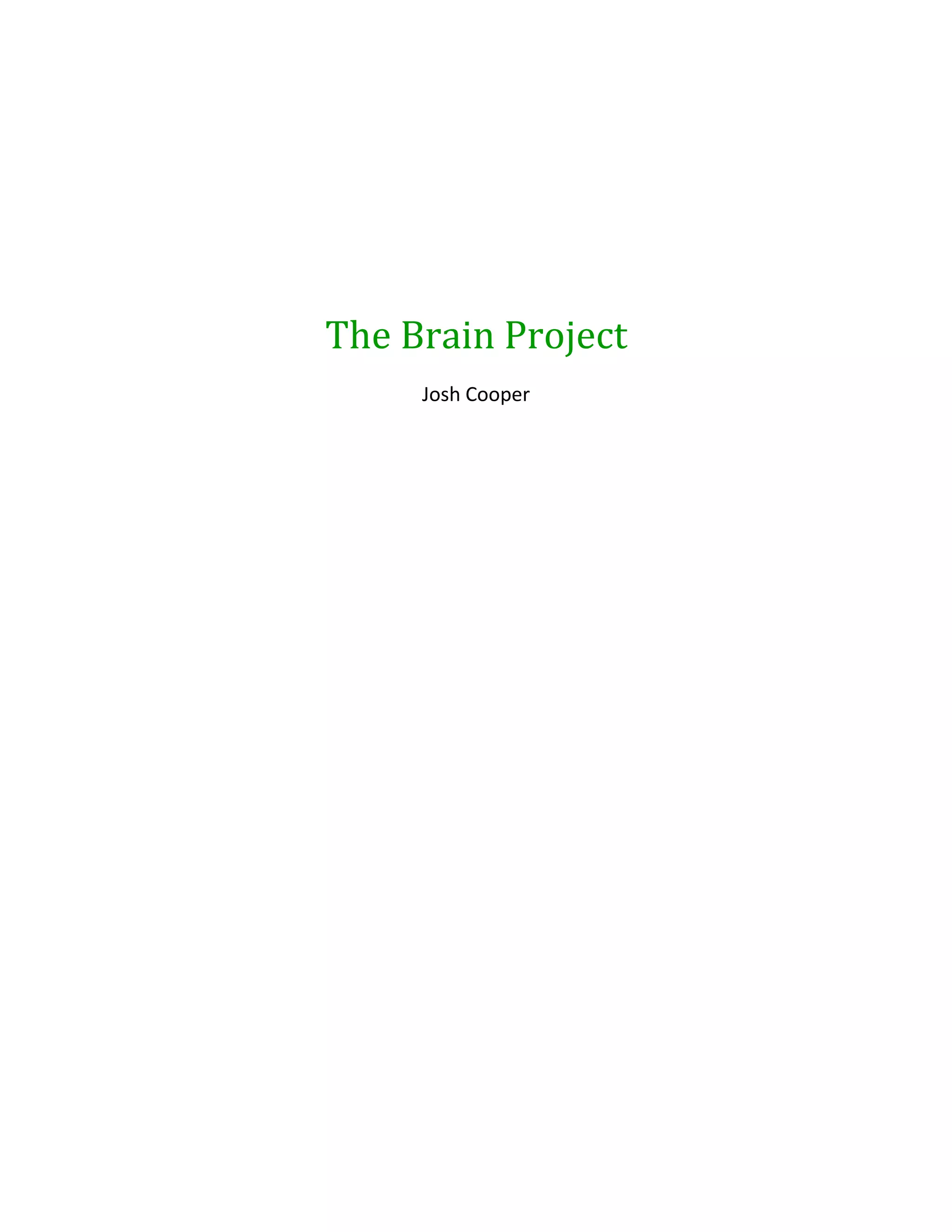 The brain project | PDF