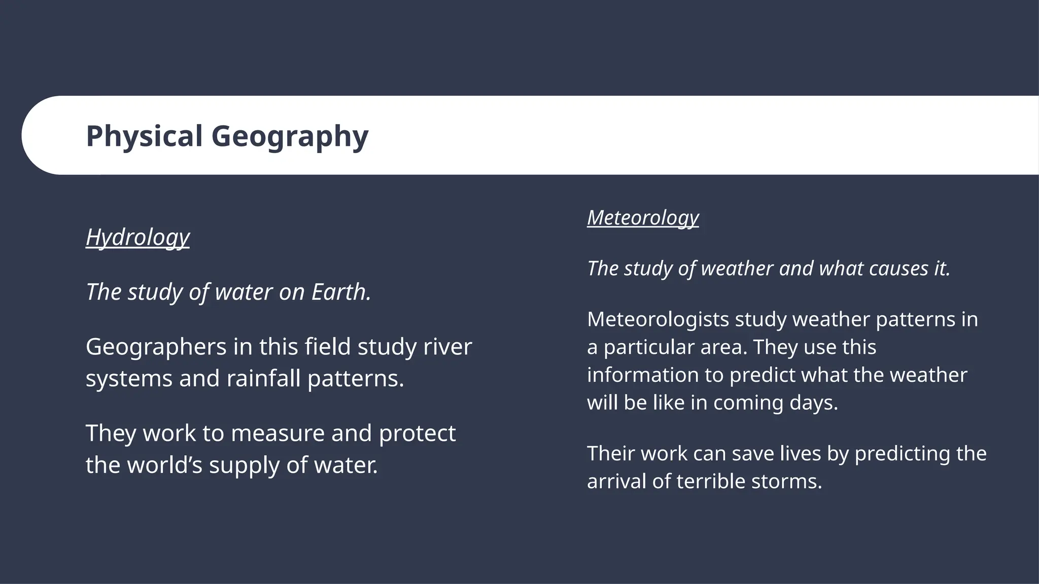 The Branches of Geography grade 8 PowerPoint | PPTX