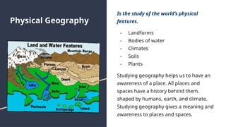 The Branches of Geography grade 8 PowerPoint | PPTX