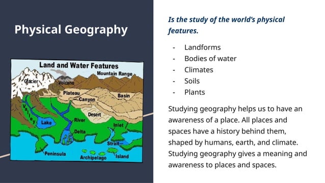 The Branches of Geography grade 8 PowerPoint | PPTX