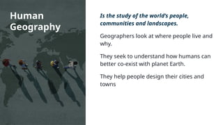 The Branches of Geography grade 8 PowerPoint | PPTX