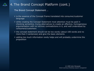 The Brand Concept Platform - An introduction | PPT