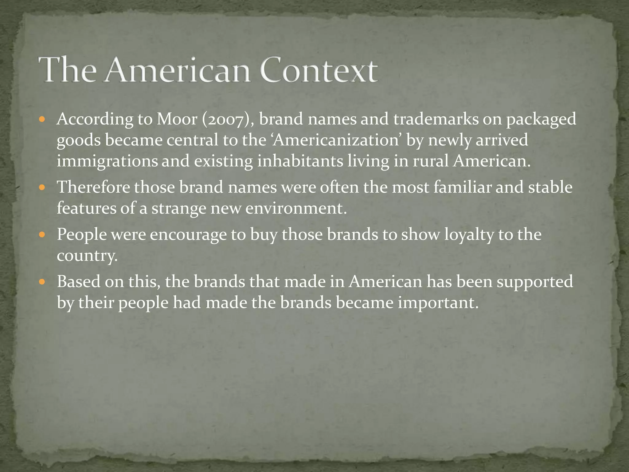 Business History: The Brand in History | PPTX