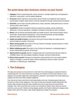 Leading a deep-dive Business Review | PDF