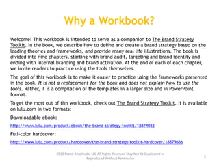 The brand strategy toolkit_workbook | PPTX