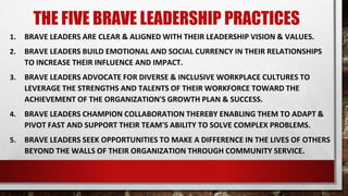 The Brave Leadership Challenge | PPTX