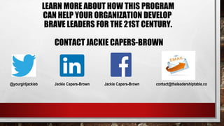 The Brave Leadership Challenge | PPTX