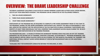 The Brave Leadership Challenge | PPTX