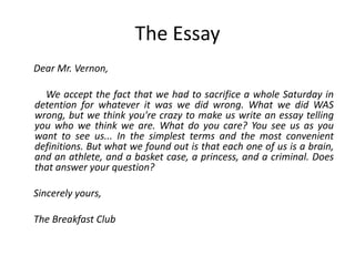 The breakfast club | PPTX