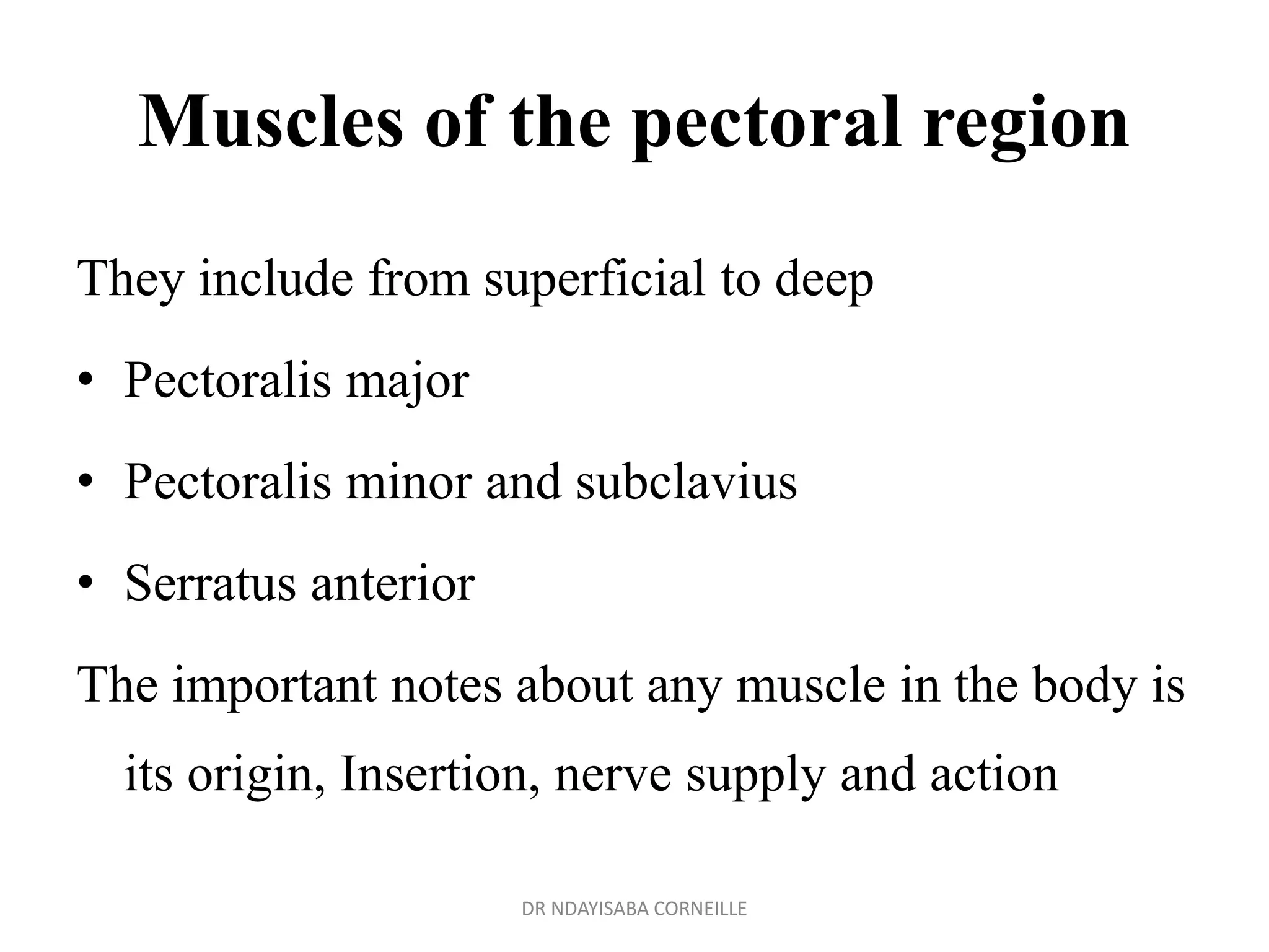 The breast and pectoral region | PPTX